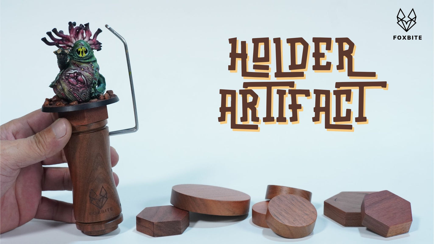 Miniature Painting Holder: D&D & Warhammer Figure painting handle | FOXBITE